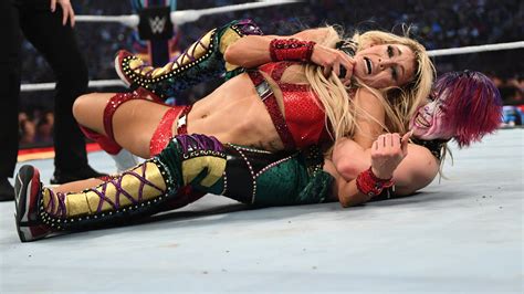 Asuka Vs Charlotte Flair Vs Bianca Belair Wwe Womens Title Triple