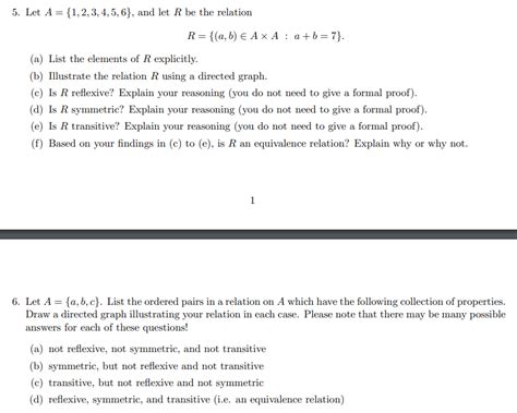 Solved Let A And Let R Be The Chegg Com