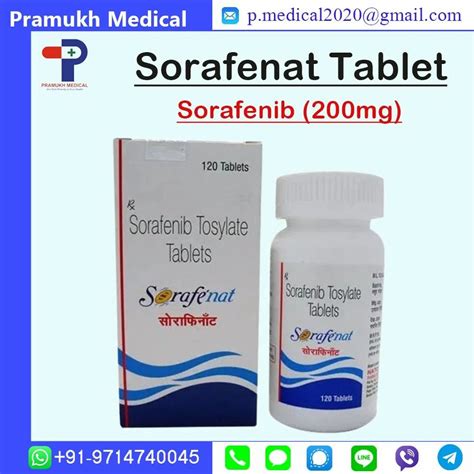 Sorafenib 200 Mg Sorafenat Tablets At Rs 8800bottle Anti Cancer