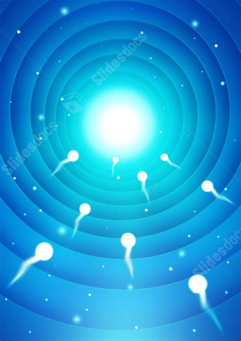Blue Technological Sense Illuminates Sperm Tunnel Spot Page Border Background Word Template And
