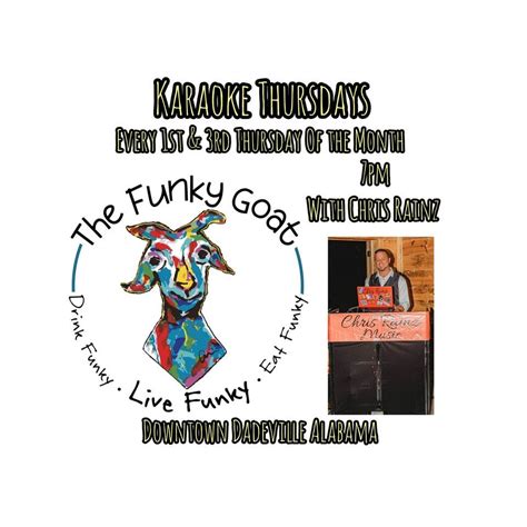 Funky Thursday Karaoke Night The Funky Goat Dadeville March 7 2024