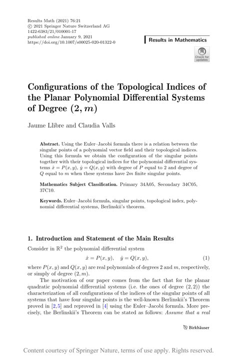 Configurations Of The Topological Indices Of The Planar Polynomial