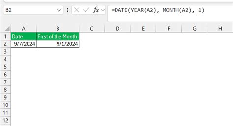 How To Get First Of The Month Instantly In Excel Step By Step Guide MyExcelOnline