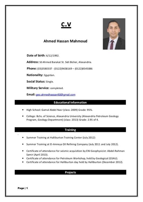 Ahmed Hassan Cv