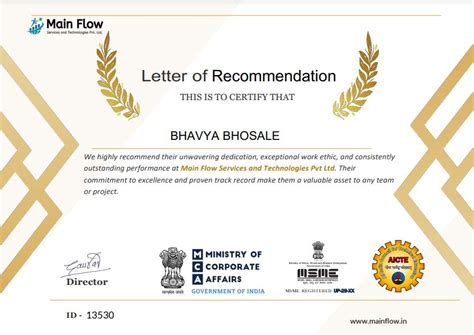 bhavya bhosale on linkedin recommendation internshipexperience