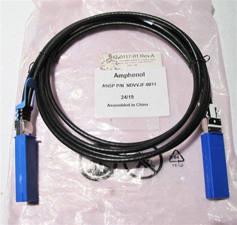 Amphenol 400gbase R Passive Copper Osfp To Osfp Cable 2m Long Ndvvjf