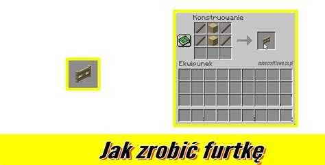 Jak zrobić furtkę w minecraft Furtka brzozowa Birch Fence Gate