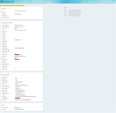 Dynamic Authorization Failed Diconnectnak Cisco Community