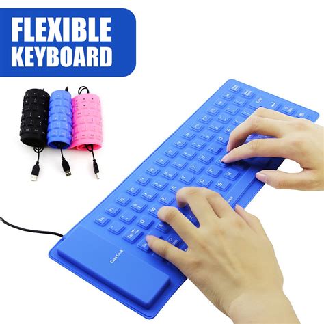 Jual Keyboard Fleksibel Usb Flexible Keyboard Waterproof Bahan Karet