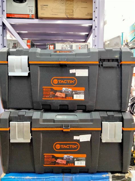 Tactix 535mm Tool Box With Stool Latches Commercial Industrial Construction Tools