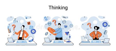 Problem Solving Concept Woman Wondering Or Thinking Planning Or