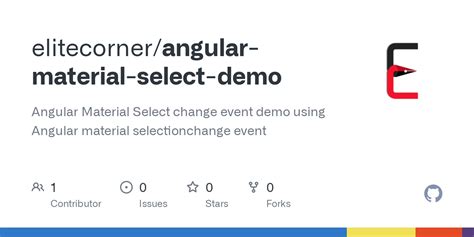 Github Elitecornerangular Material Select Demo Angular Material