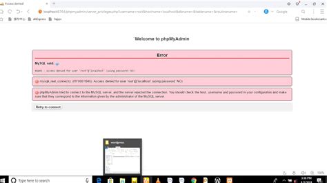 How To Configure Root Password For Phpmyadmin Mysql In Xampp Youtube
