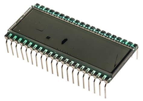 RS PRO RS PRO Segment LCD Display Black On Grey Row By Characters Transflective