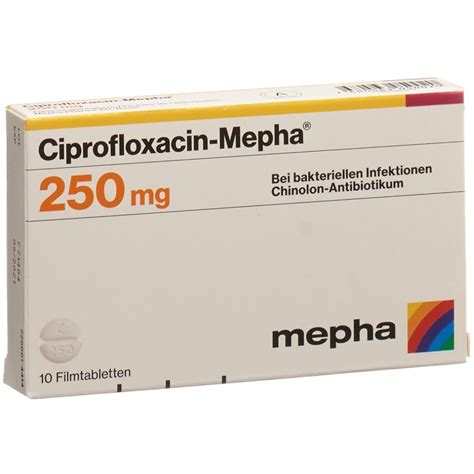 CIPROFLOXACINE Mepha Filmtabl 250 Mg Blist 10 Stk Online Bestellen