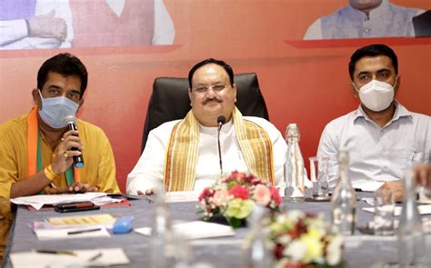 Bjp National President Shri Jp Nadda Addressing Goa State Bjp Core