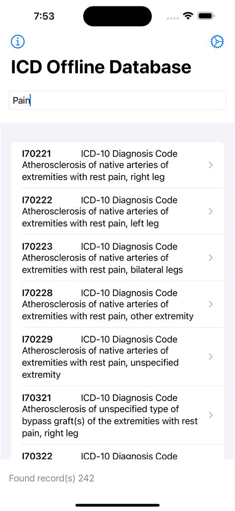 Icd Offline Database Ray Adamss Applications