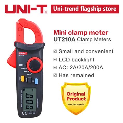 UNI T UT A UT B UT C UT D UT E True RMS Mini Digital Clamp Meters AC DC Current
