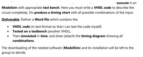 solved modelsim with appropriate test bench here you must