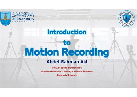 Pdf Introduction To Motion Recording