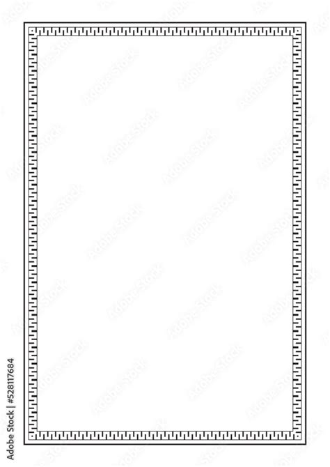 Vector Page Border A4 Design For Project Stock Vector Adobe Stock