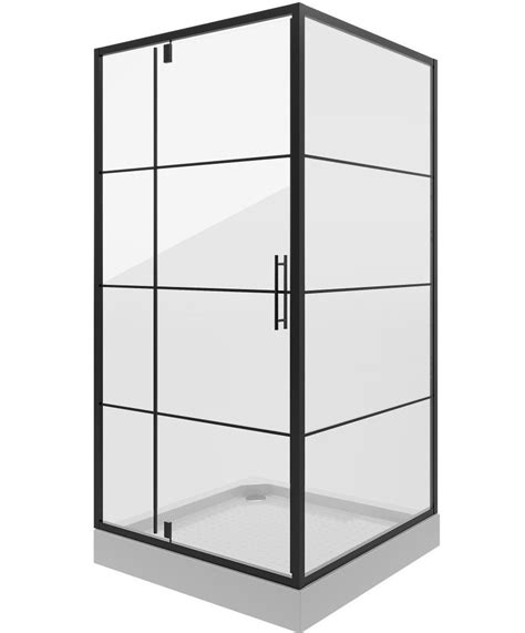 Душевой уголок Niagara Nova NG-0290-08 Black 90х90 с поддоном — купить ...
