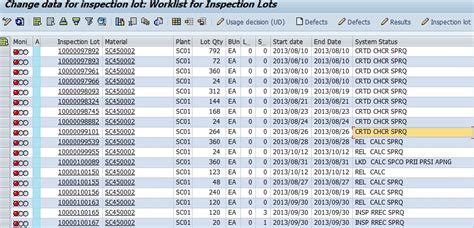 Solved How Can I Make The Inspection Lot As Crtd Chcr Sp Sap