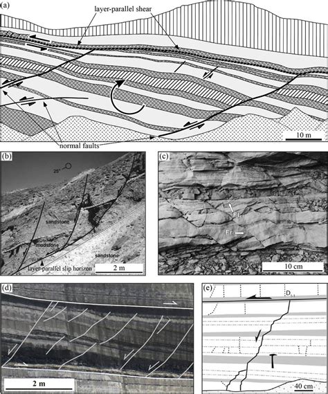 Outcrop Examples Where A Normal Fault Abuts At BPS Plane A BPS