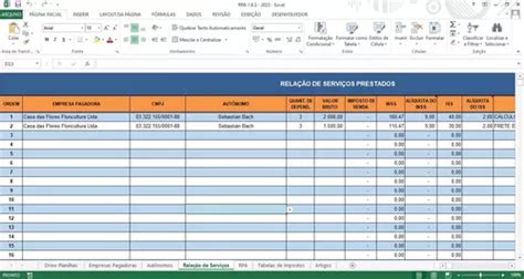 Planilha Rpa Recibo De Pagamento A Autônomo R 20 Em Santo André