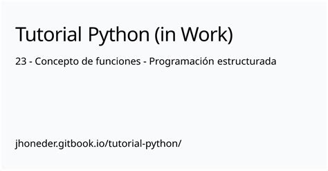 23 Concepto de funciones Programación estructurada Tutorial