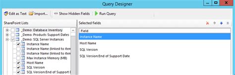 Build Sql Server End Of Support Report Using Multiple Sharepoint Lists