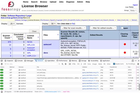 License Browser View Update Extremely Slow In 381 · Issue 1798