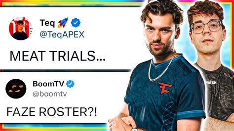 New FaZe Roster Leaked Meat Lovers New 3rd Trials ALGS News YouTube