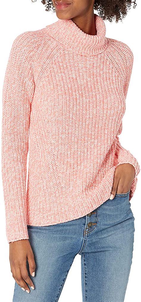 Goodthreads Womens Cotton Shaker Stitch Turtleneck Sweater Turtle