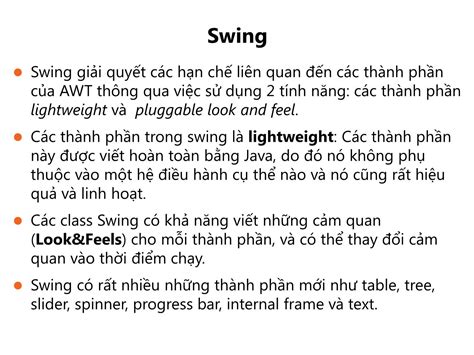 B I Gi Ng L P Tr Nh Java B I Gi I Thi U V Swing Tr Ng I H C Fpt