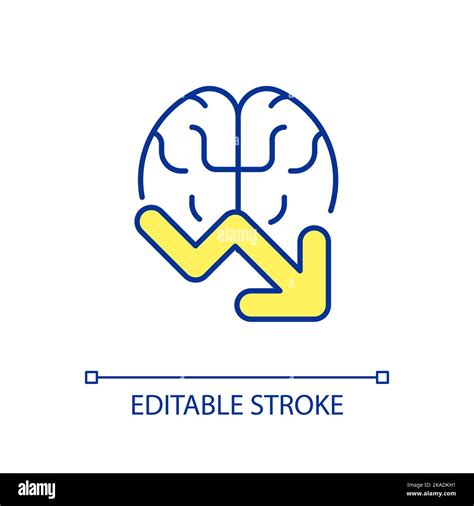Decreased Mental Productivity Rgb Color Icon Stock Vector Image And Art Alamy