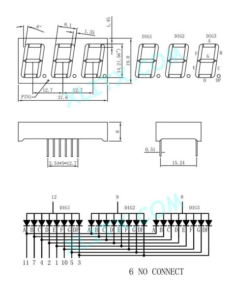 5631bgg 0 56 Inch Green 3 Digit Ca Led 7 Segment Display Lanpade