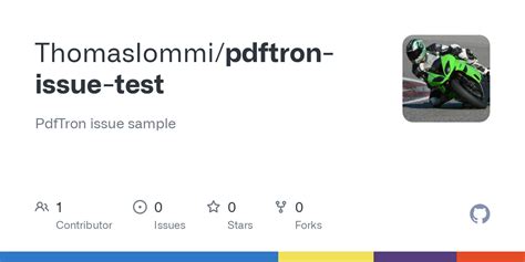 Github Thomasiommipdftron Issue Test Pdftron Issue Sample