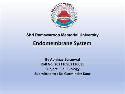 Endomembrane System Ppt