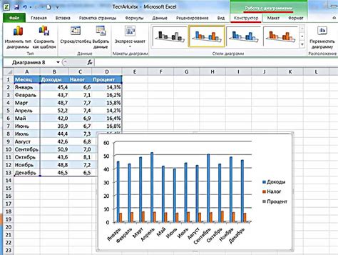 Построение диаграмм и графиков в Ms Excel