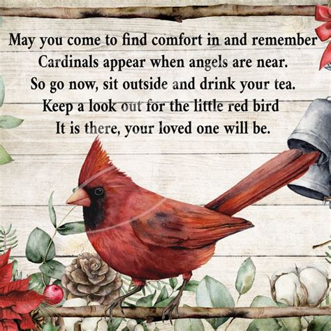 Printable Cardinal Poem Etsy