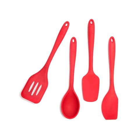 Core Kitchen 4 Piece Silicone Red Baking Utensils Almandoz Hardware Ltd