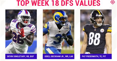 Nfl Dfs Picks Week 18 Best Sleepers Value Players For Draftkings