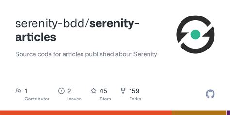 Issues · Serenity Bddserenity Articles · Github