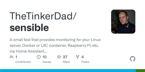 Github Thetinkerdadsensible A Small Tool That Provides Monitoring