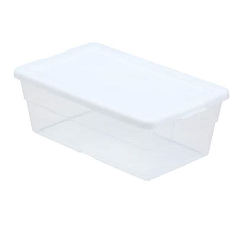 Have A Question About Sterilite 6 Qt Storage Box In White And Clear