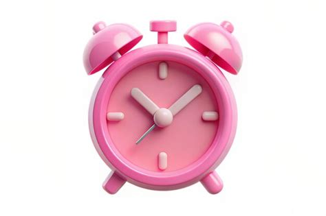 3d Alarm Clock Icon For Succress Delivery Concept 3d Time Watch Minimal