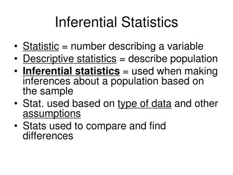 Ppt Inferential Statistics And Correlational Research Powerpoint