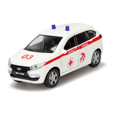 Машинка AUTOGRAND Lada XRAY скорая помощь 1:36 купить по цене 474 ₽ в ...