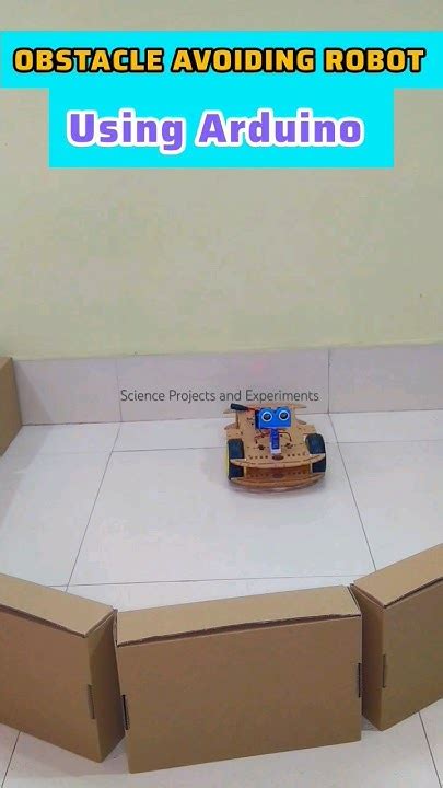 Obstacle Avoiding Robot Arduinoproject Electronics Youtubeshorts